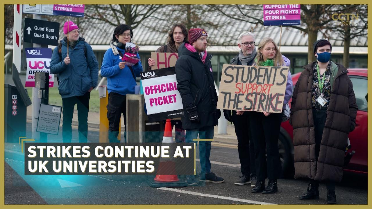 UK-wide university strike sees 70,000 staff walk out - CGTN