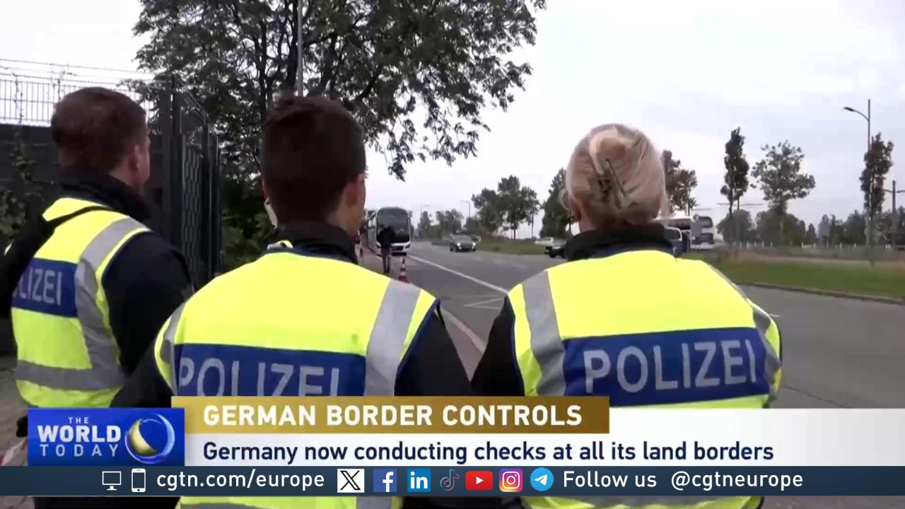On the border in Schengen as German police tighten controls - CGTN