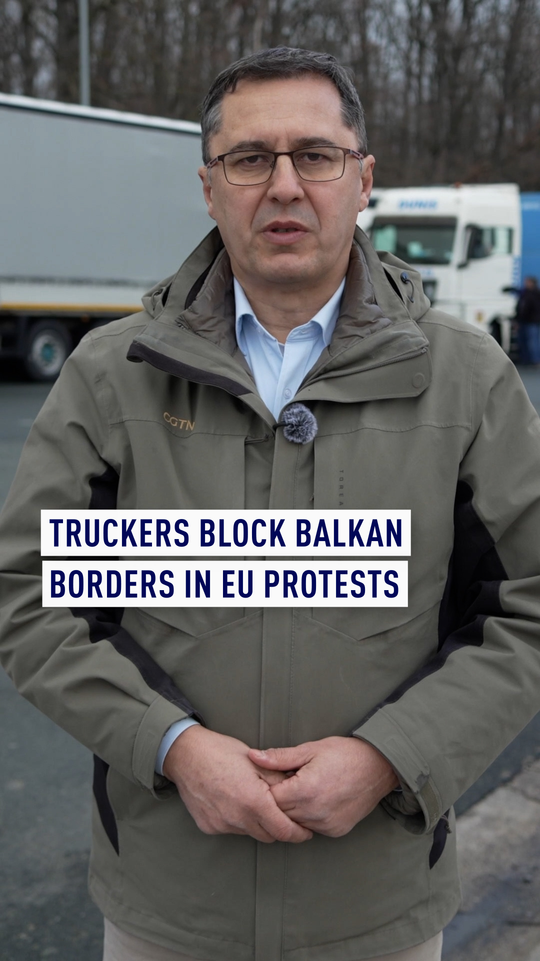 Balkan truckers block EU borders over entry-exit rules - CGTN
